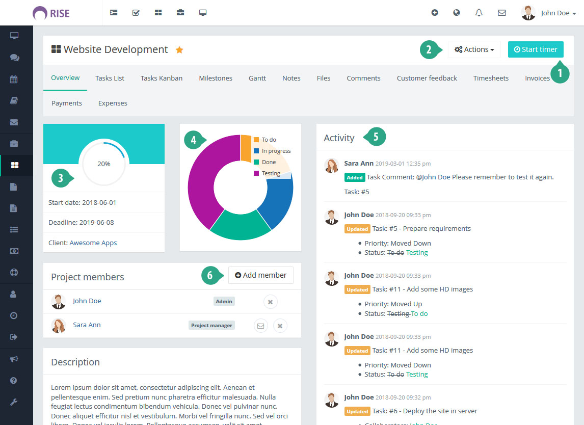 RISE - Ultimate Project Manager - The ultimate solution of project ...